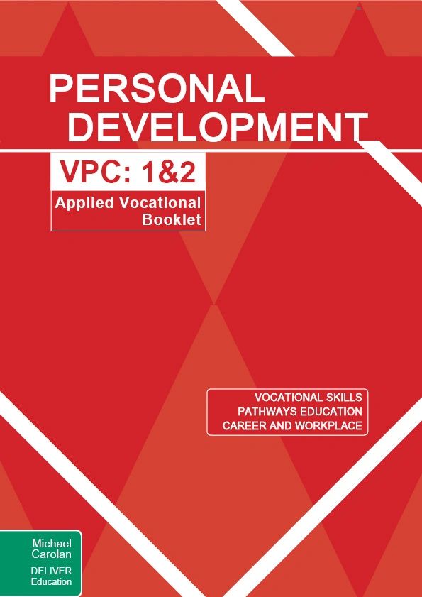 Personal Development VPC: 1&2 Applied Vocational Booklet